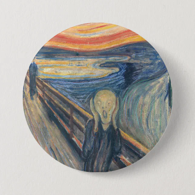 Munch's The Scream Button | Zazzle