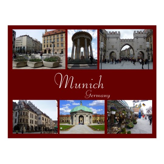 Munich Collage Postcard | Zazzle.com