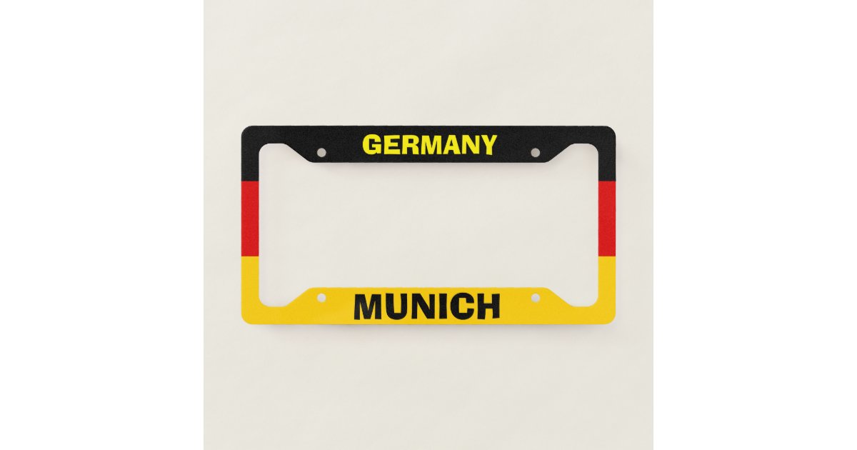 Munich License Plate Frame | Zazzle