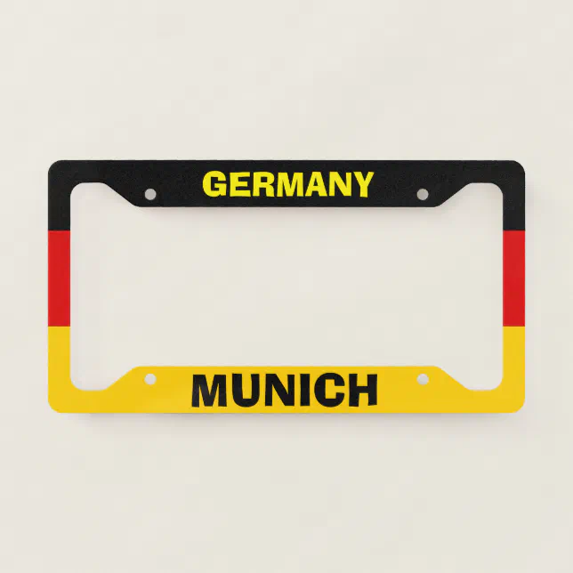 Munich License Plate Frame | Zazzle