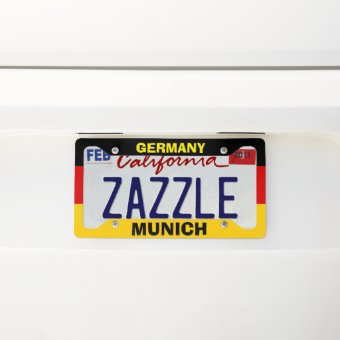 Munich License Plate Frame | Zazzle