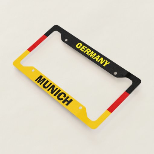 Munich License Plate Frame | Zazzle