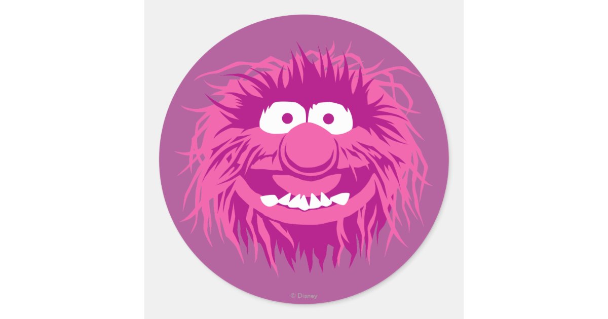 Muppets Animal 2 Classic Round Sticker | Zazzle