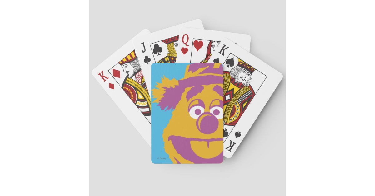 Muppets Fozzie Bear Disney Playing Cards | Zazzle
