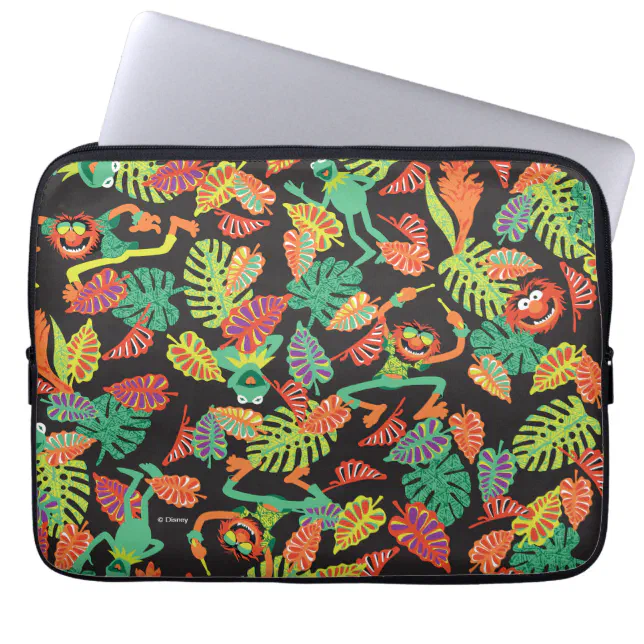 Muppets | Tropical Kermit & Animal Pattern Laptop Sleeve | Zazzle