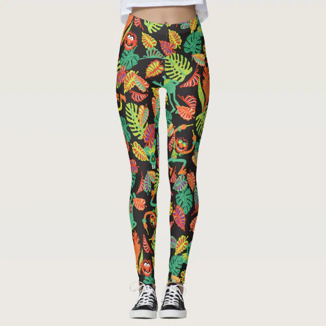 Muppets | Tropical Kermit & Animal Pattern Leggings | Zazzle
