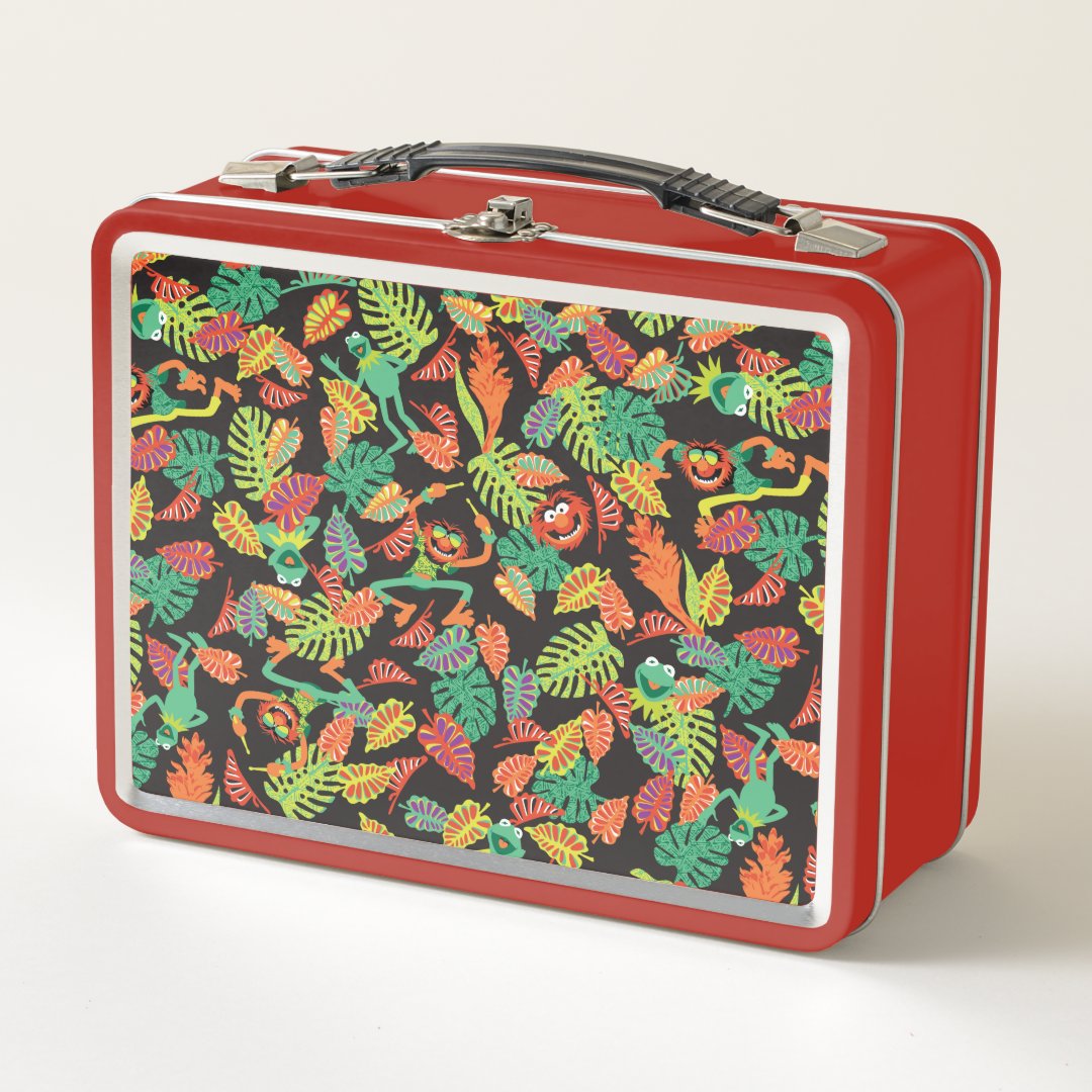 Muppets | Tropical Kermit & Animal Pattern Metal Lunch Box | Zazzle