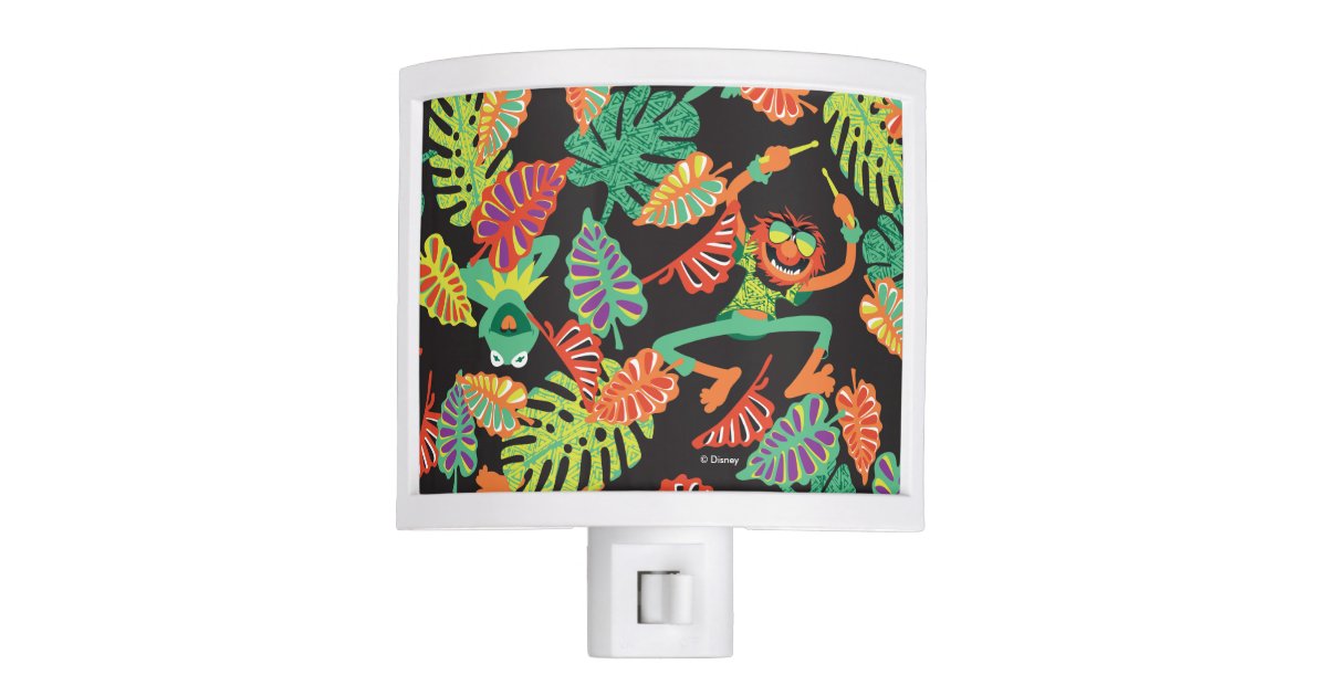 Muppets | Tropical Kermit & Animal Pattern Night Light | Zazzle