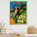 Murad Cigarettes 1910 The Turkish Cigarette Poster | Zazzle