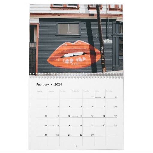 Mural Artwork Street Murals 2020 Calendar | Zazzle