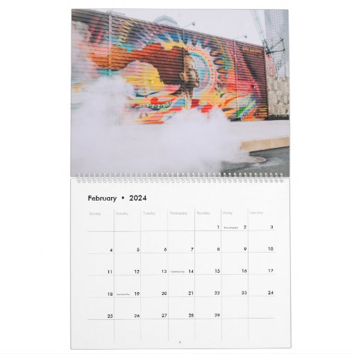 Mural Artwork Street Murals 2021 Home/Office Wall Calendar | Zazzle