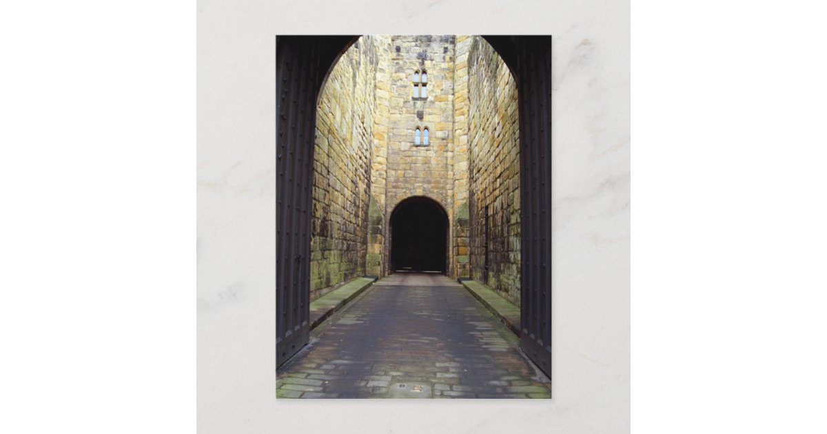 Murder Corridor, Barbican, Alnwick Castle, Northum Postcard | Zazzle