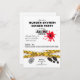 Murder mystery birthday dinner party crime scene invitation | Zazzle