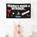 Murder Mystery Birthday Party BLOODY Banner | Zazzle