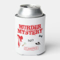 Murder Mystery Birthday Party Case Files File Fold Can Cooler | Zazzle