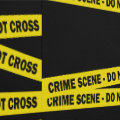 Murder Mystery Crime Scene Yellow Tape Wallpaper | Zazzle
