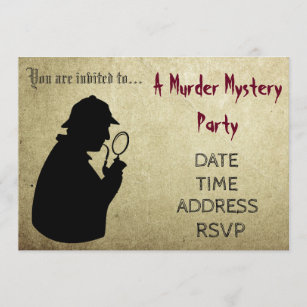Murder Mystery Invitations | Zazzle