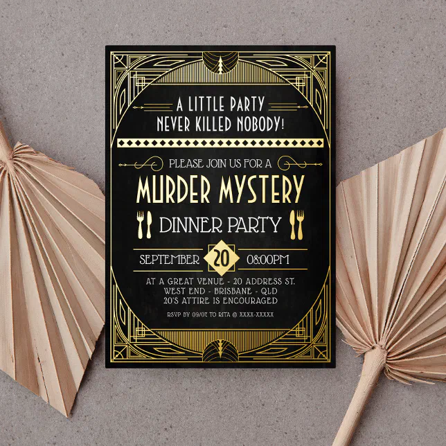 Mystery Party Invitation Ideas