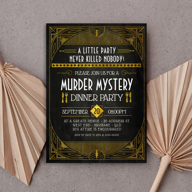 Murder Mystery Dinner Party Invitation | Zazzle Murder Mystery Dinner Party Invitation | Zazzle