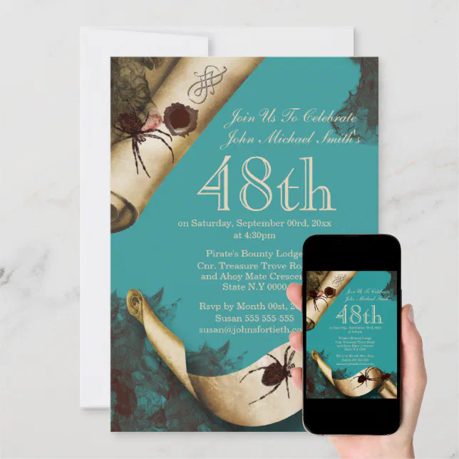 Murder mystery investigation blue whodunnit invitation | Zazzle