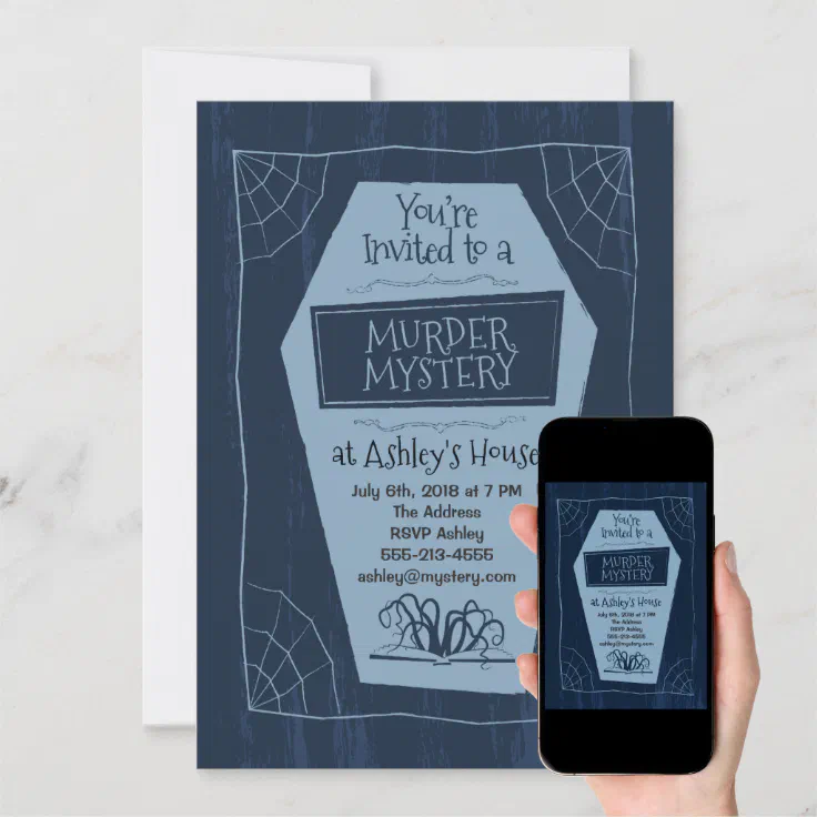 Murder Mystery - Invitation | Zazzle