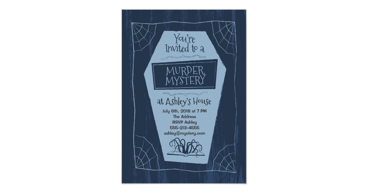 Murder Mystery - Invitation | Zazzle.com
