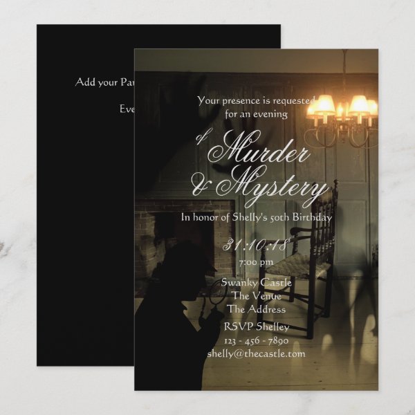 Murder Mystery Invitations | Zazzle