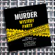 Murder Mystery Party Dinner Yellow Police Tapes Card | Zazzle
