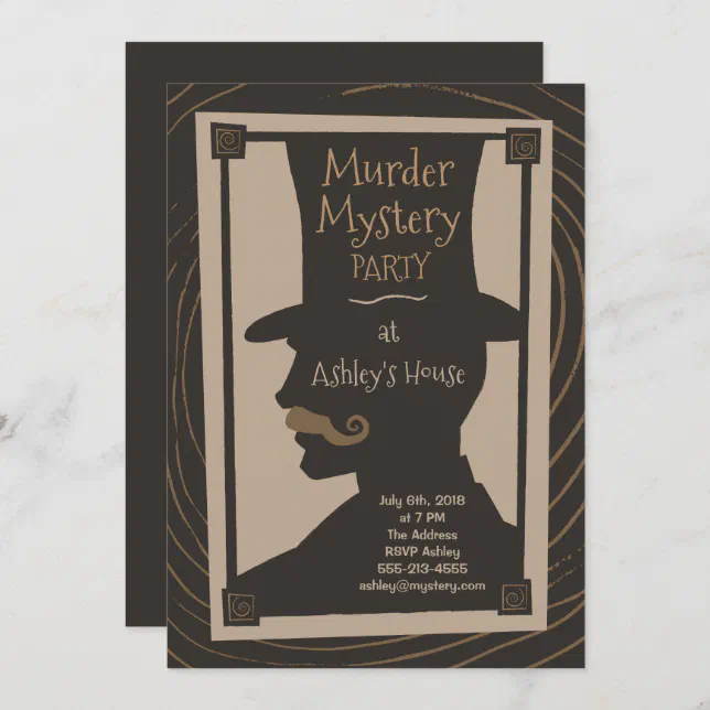 Murder Mystery Party - Invitation | Zazzle