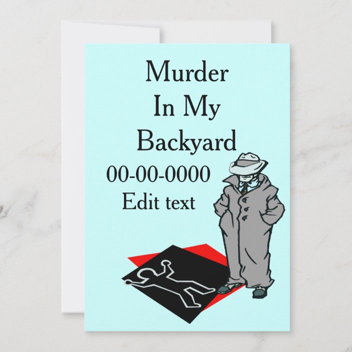 Murder Mystery PArty Invitation | Zazzle.com