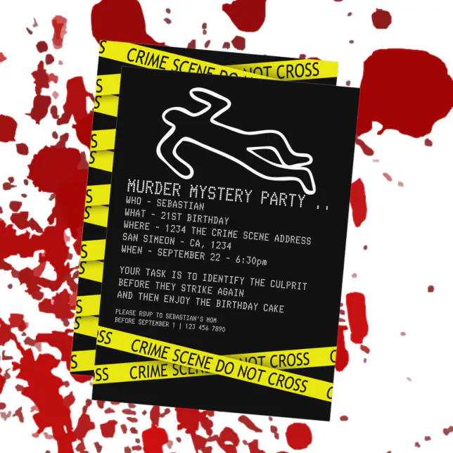 Murder Mystery Party Invitation | Zazzle Murder Mystery Party Invitation | Zazzle