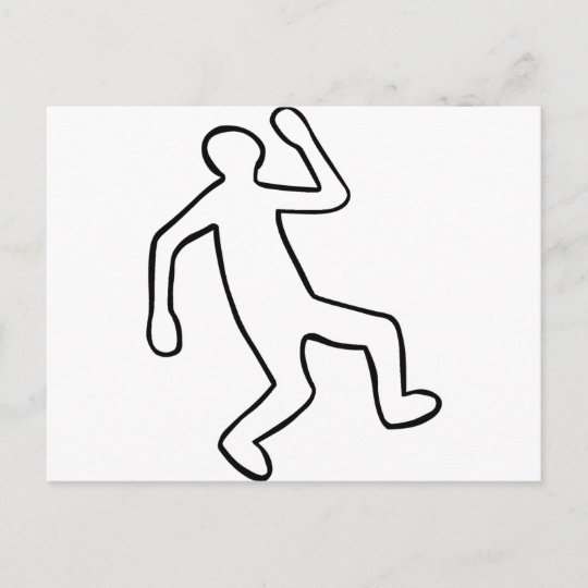 Murder Victim Outline Postcard | Zazzle.com