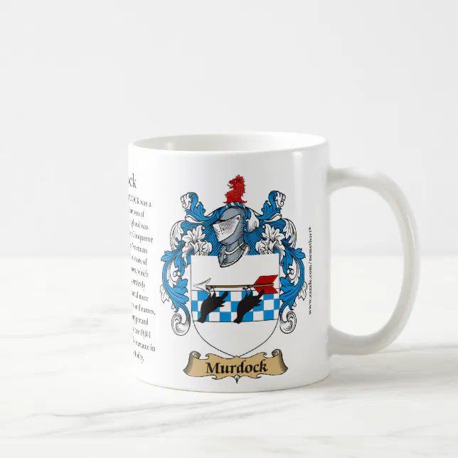 Murdock Family Coat of Arms (Crest) including the Coffee Mug | Zazzle