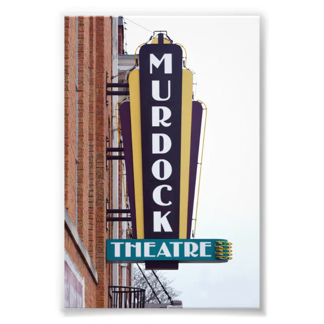 Murdock Theatre Sign, Wichita, Kansas Photo Print | Zazzle