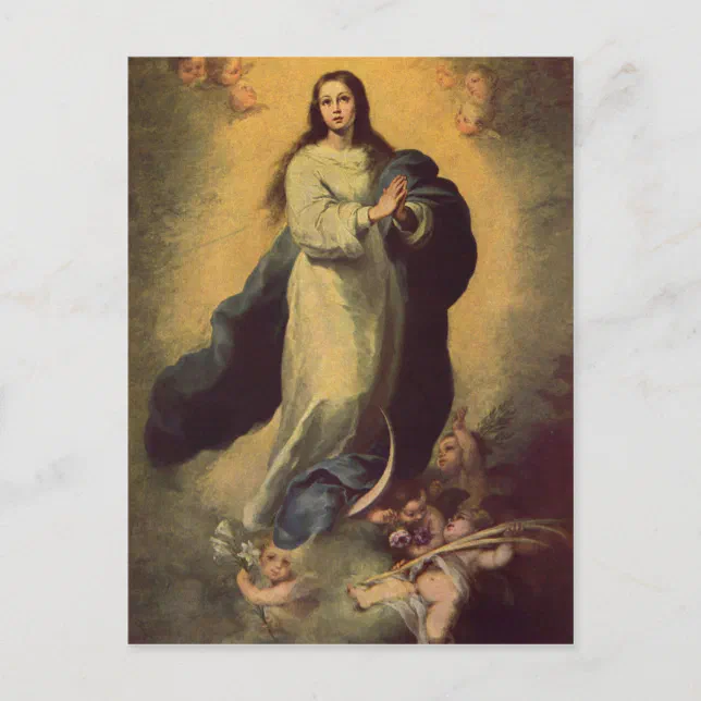 Murillo, Bartolom? Esteban Perez Maria Immaculata Postcard | Zazzle