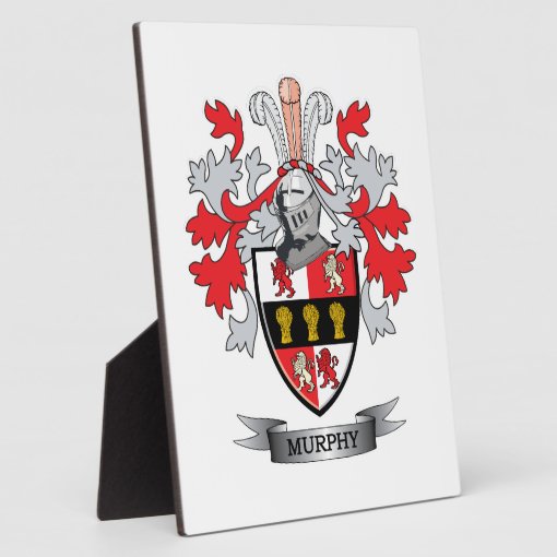 Murphy Coat of Arms Plaque | Zazzle