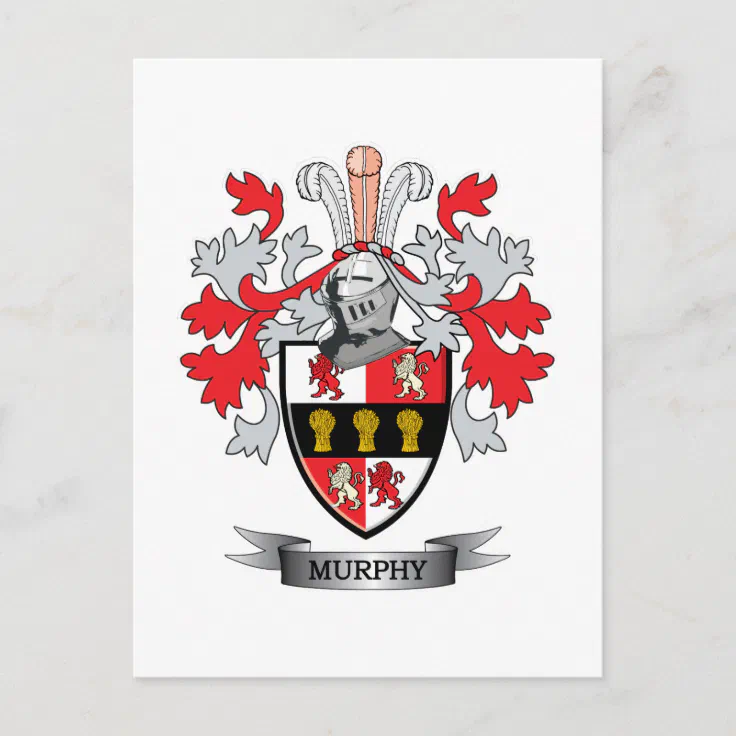 Murphy Coat of Arms Postcard | Zazzle