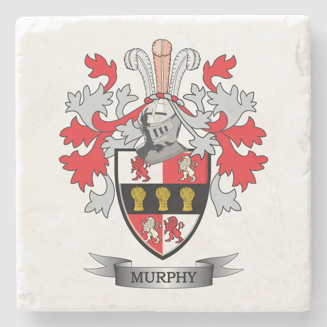 Murphy Coat of Arms Stone Coaster | Zazzle