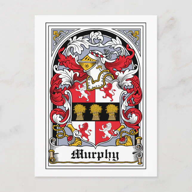 Murphy Family Crest Postcard | Zazzle
