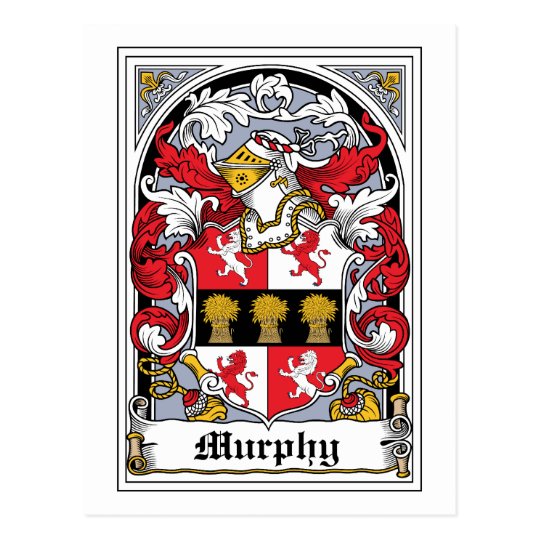 Murphy Family Crest Postcard | Zazzle.com