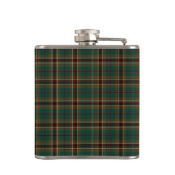 Murphy Tartan Monogram Irish Plaid Flask | Zazzle