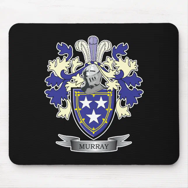 Murray Family Crest Coat of Arms Mouse Pad | Zazzle