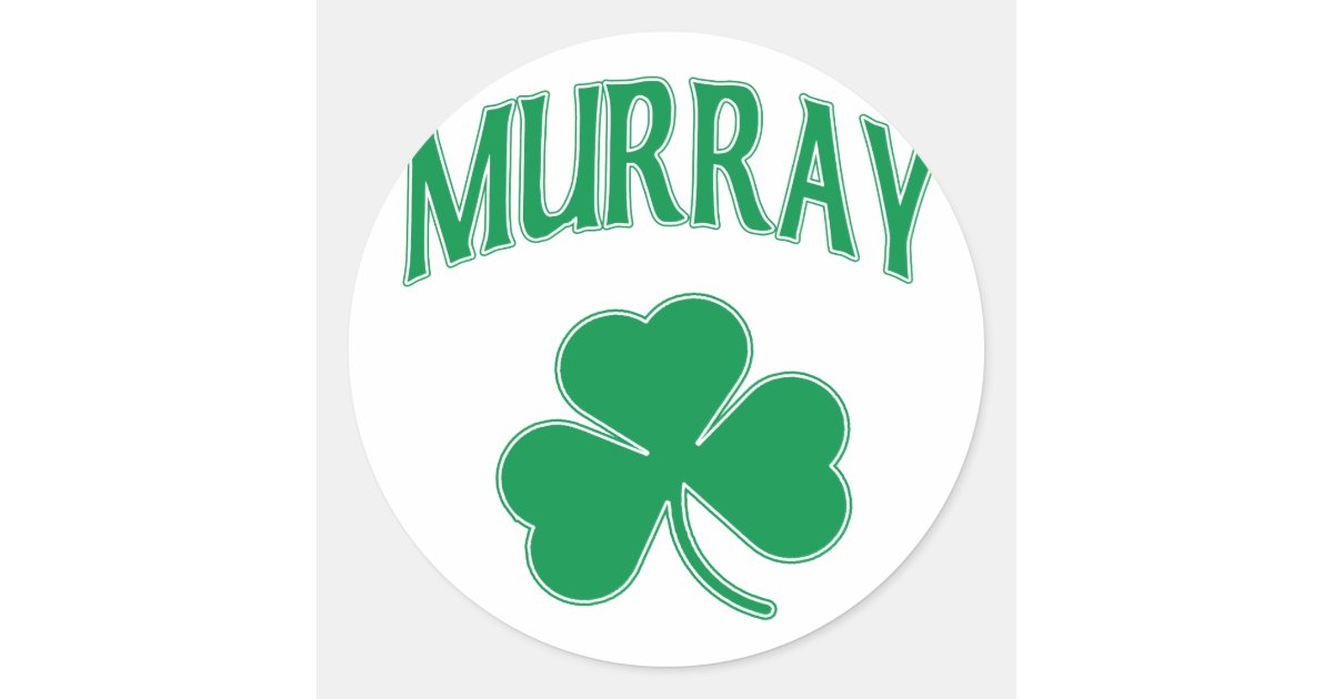 Murray Irish Classic Round Sticker | Zazzle