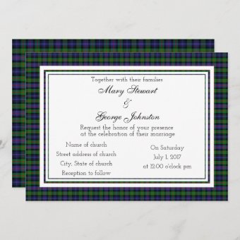 Murray Scottish Wedding Invitation | Zazzle