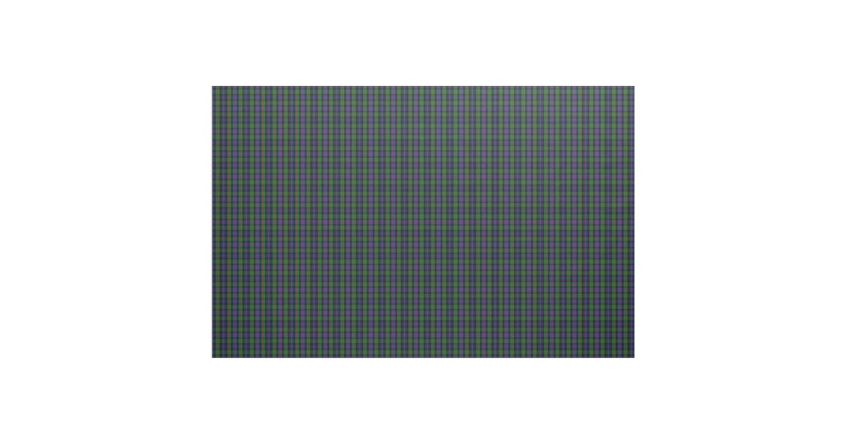 Murray Tartan Print Fabric | Zazzle