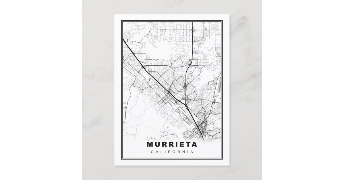 Murrieta Map Postcard | Zazzle
