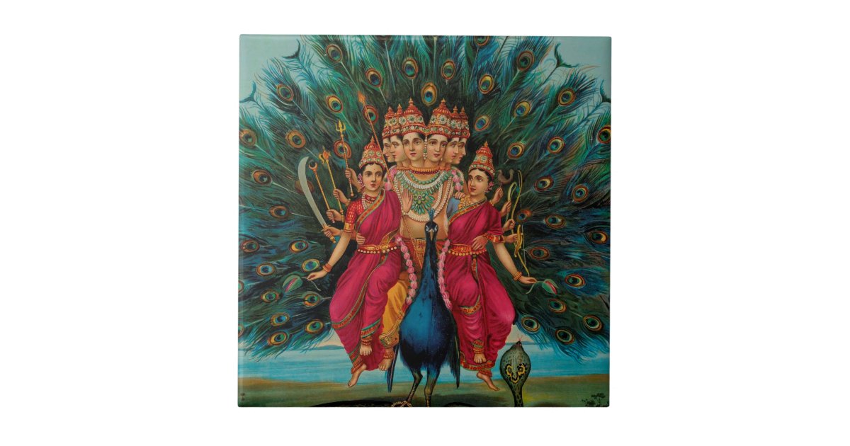 MURUGAN HINDU GOD TILE | Zazzle