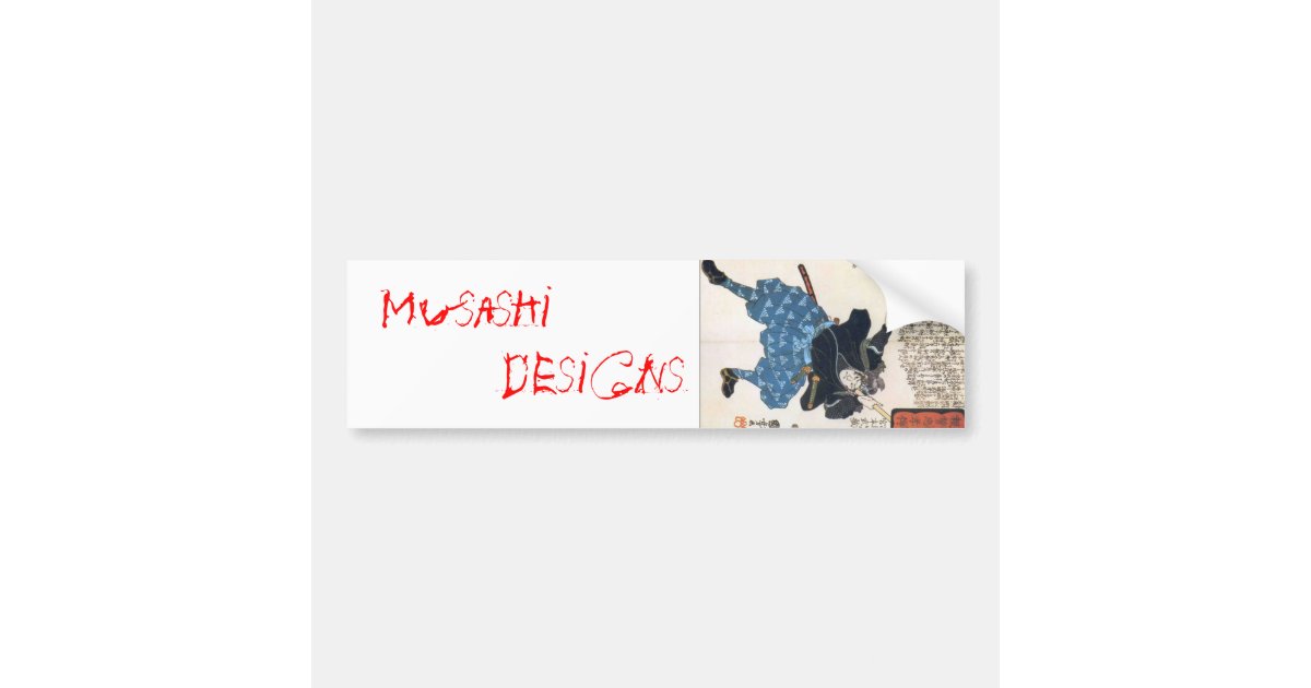 Musashi Designs Bumper Sticker | Zazzle