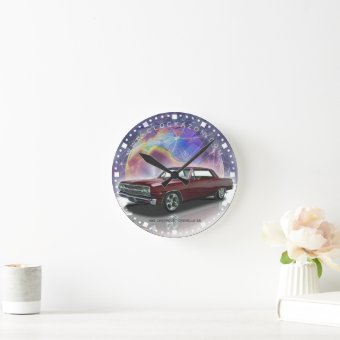 Muscle Car Decorative Wall Clock | Zazzle
