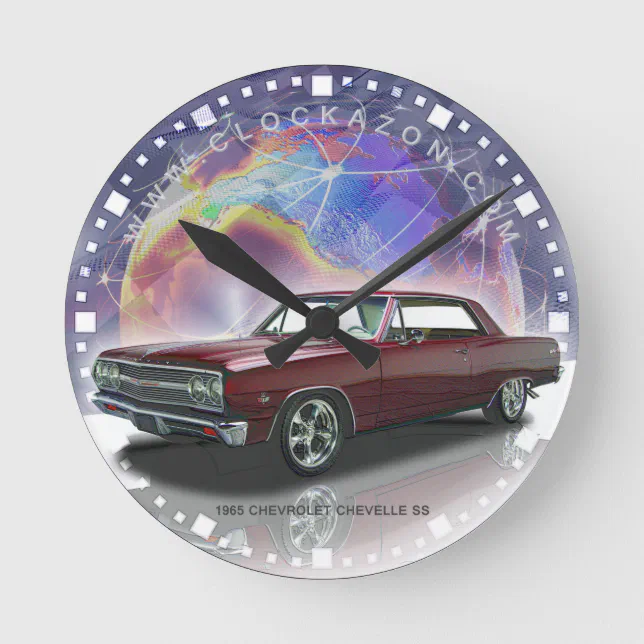Muscle Car Decorative Wall Clock | Zazzle